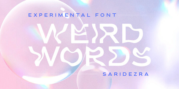 Weird Words Font - Free Font