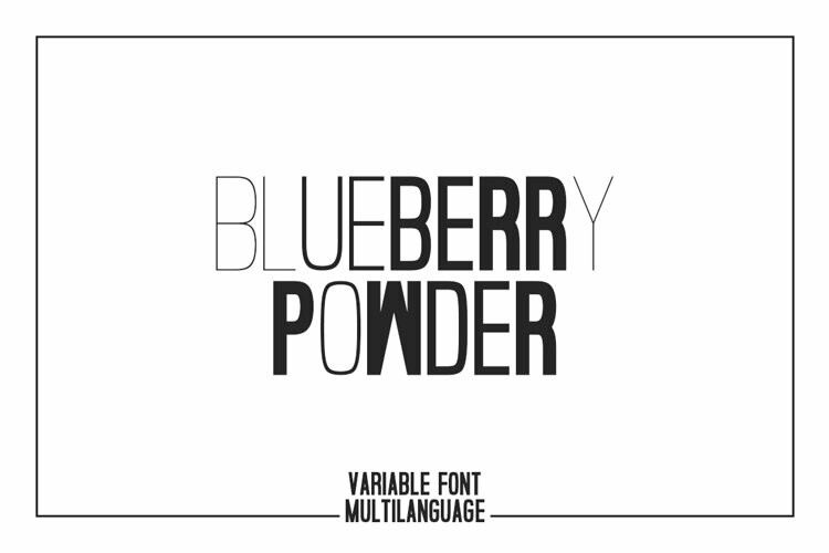 Blueberry Powder Font - Free Font