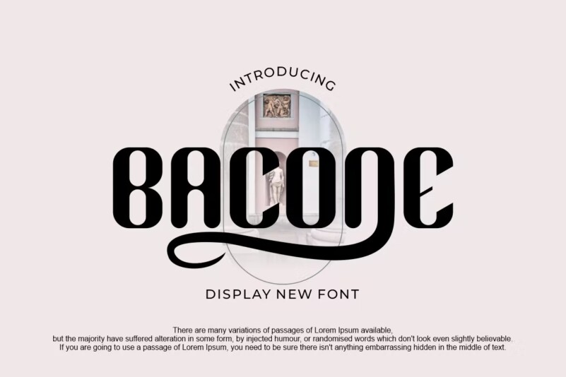 BACONE Font - Free Font