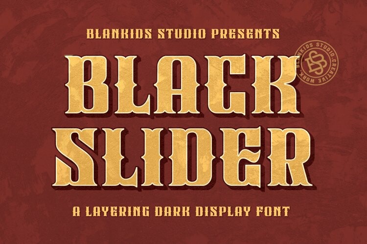 Black Slider Font - Free Font