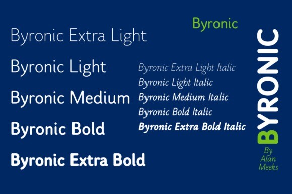 Byronic font - Free Font