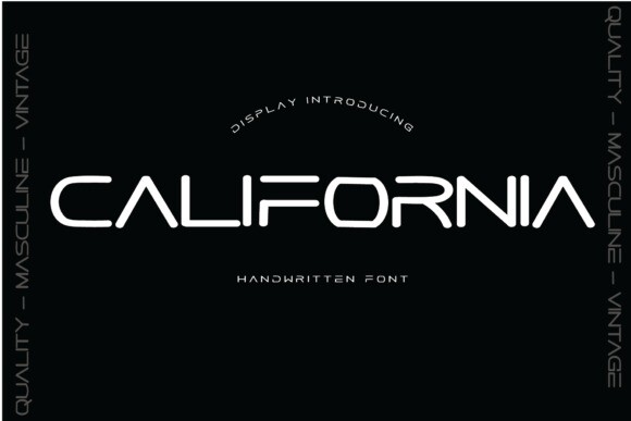 California Style + Extra slant - Free Font