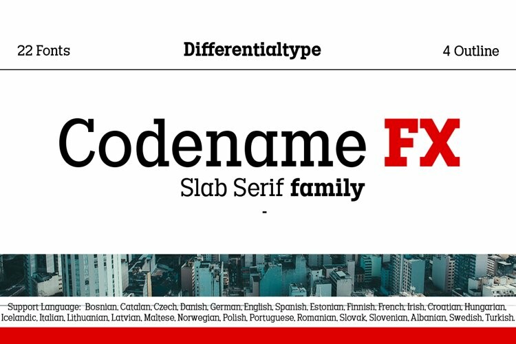 Codename Fx - Slab Serif Family - Free Font