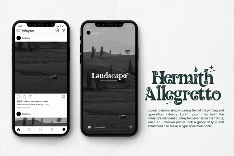 Hermith Allegretto - Classic Style - Free Font