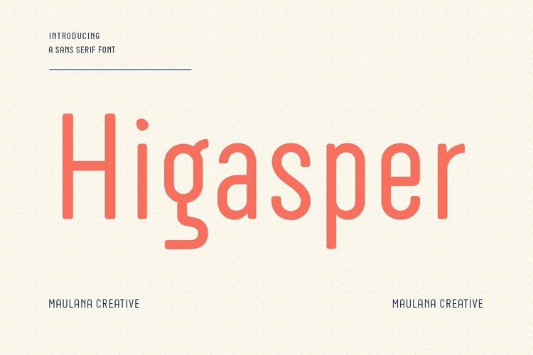 Higasper Clean Sans Font - Free Font