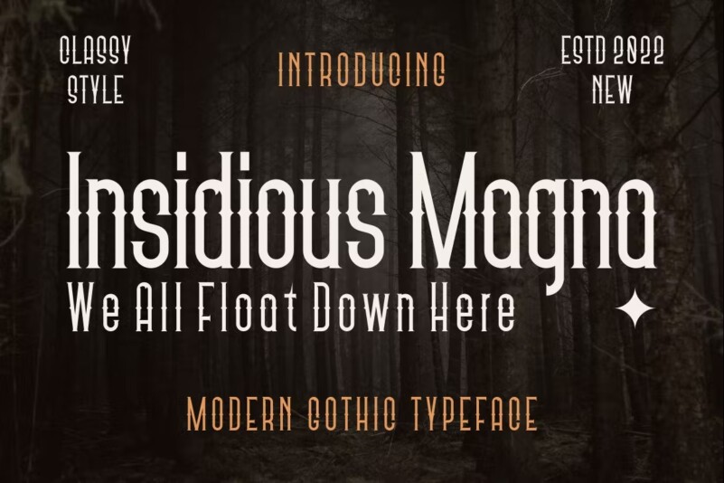 Insidious Magna - Modern Gothic Font - Free Font