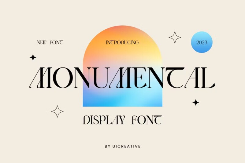 Monumental Modern Display Serif Font - Free Font
