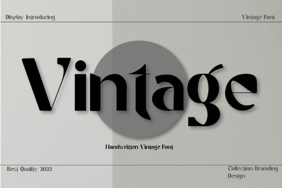 Vintage Font - Free Font