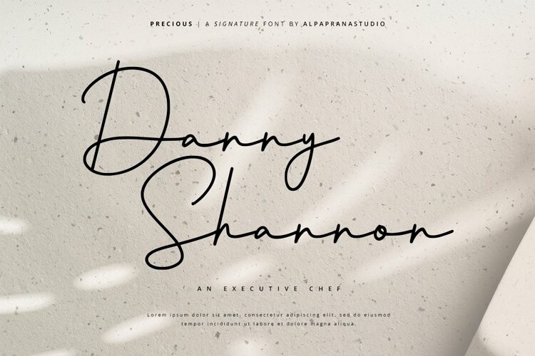 Precious - Signature Font - Free Font