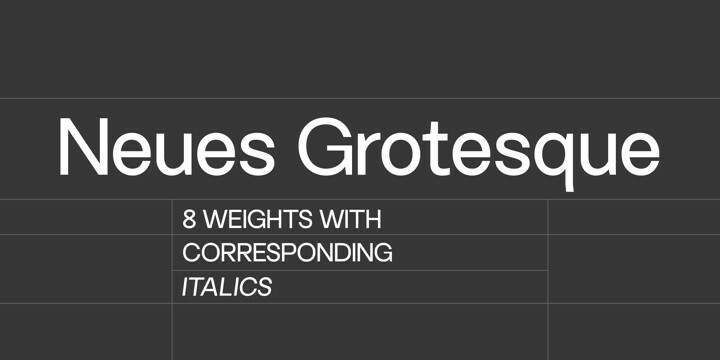 Neues Grotesque Font Family - Free Font