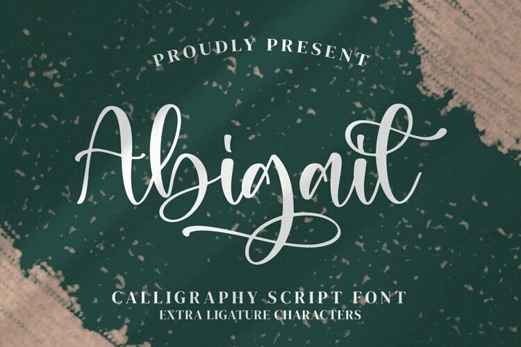 Abigail - Calligraphy Script Font - Free Font