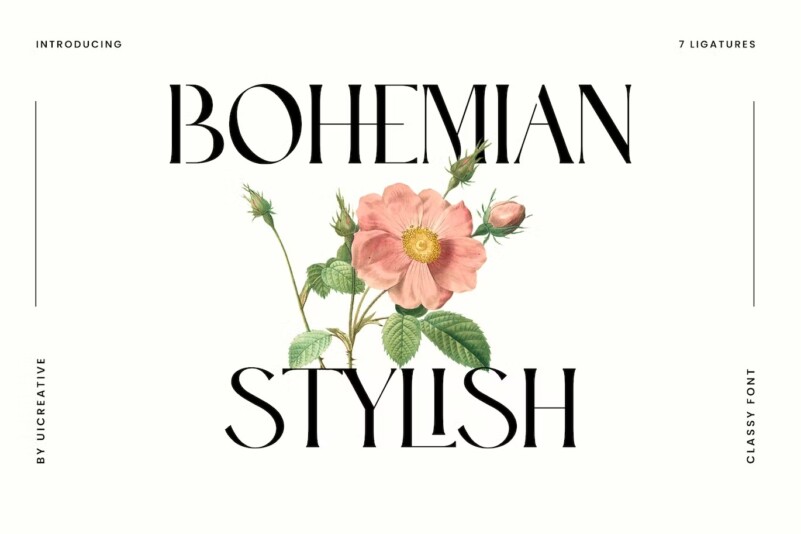 Bohemian Stylish Luxury Serif Font - Free Font