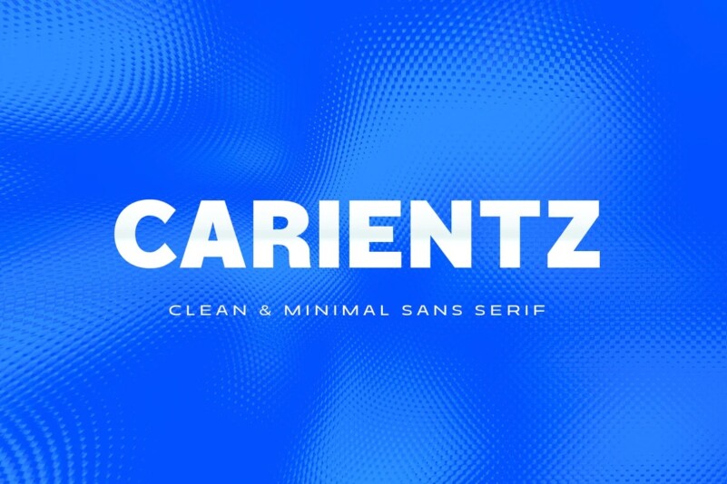 Carientz - Modern Minimal Bold Sans Serif Font - Free Font