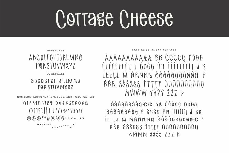 Cottage Cheese Font - Free Font