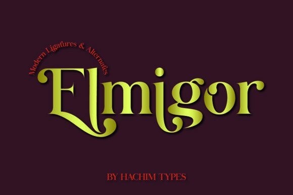 Elmigor Font - Free Font