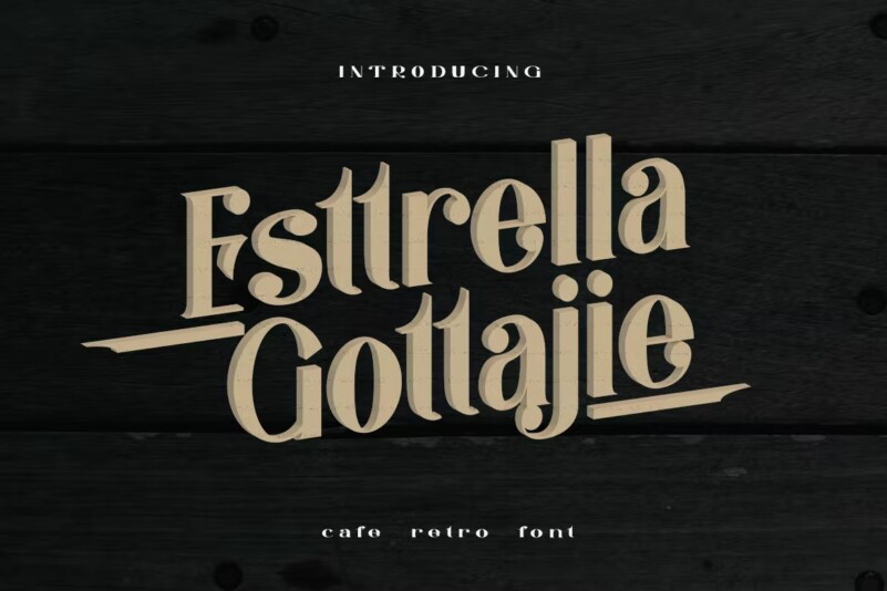 Estrella Gottajie - Retro Font - Free Font