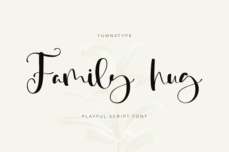 Family Hug Font - Free Font