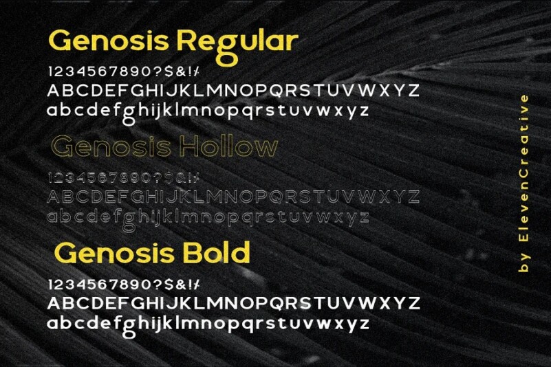 Genosis Family Font - Free Font