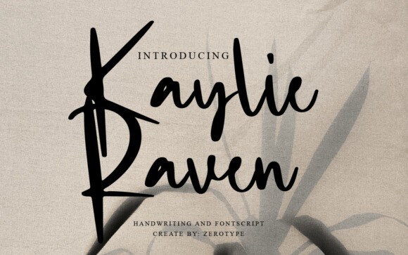 Kaylie Raven Font - Free Font