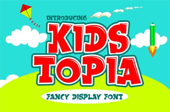 Kids Topia - Fancy Display Font - Free Font