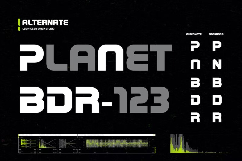 Lespace - Modern Sci-Fi Font - Free Font