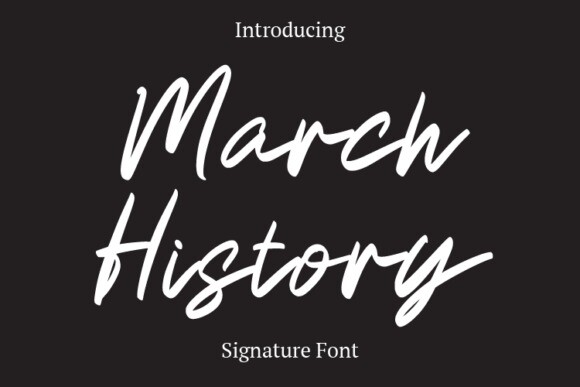 March History Font - Free Font