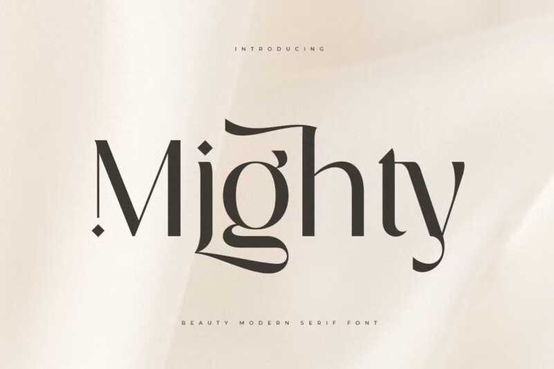 Mighty - Luxury Glamour Beauty Font - Free Font
