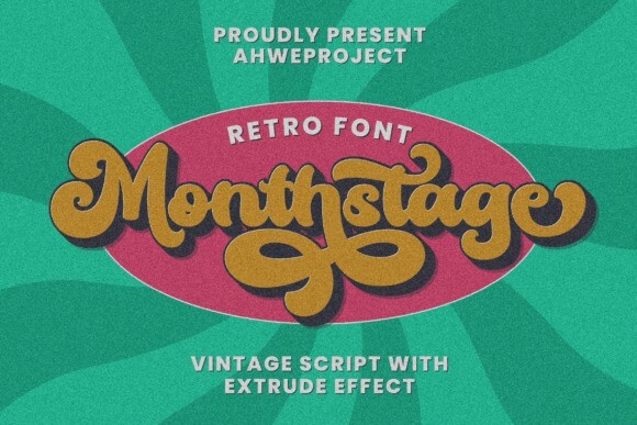 Monthstage Font - Free Font