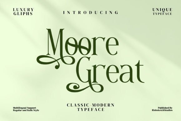 Moore Great Font - Free Font