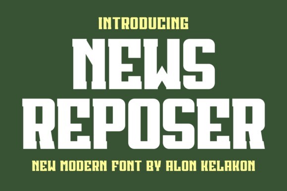 News Reposer Font - Free Font