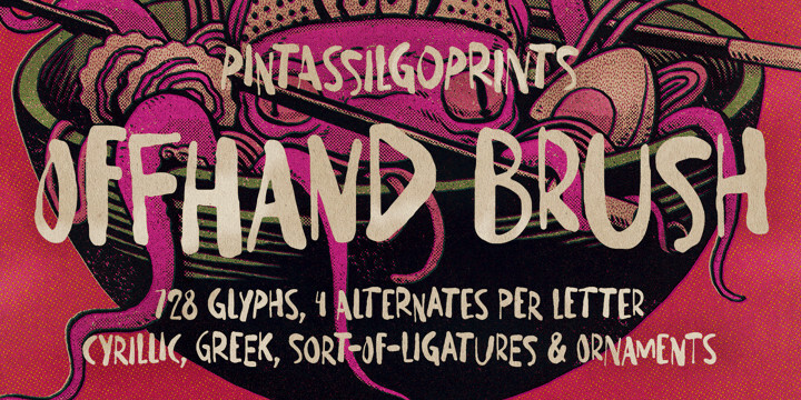 Offhand Brush Font - Free Font