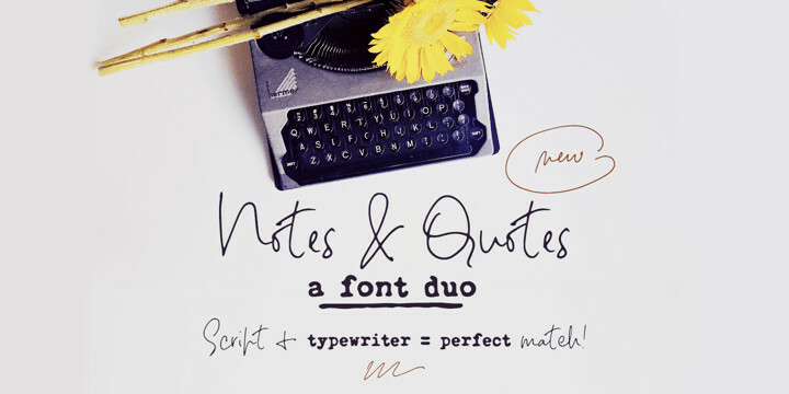 Notes and Quotes Font Family - Free Font