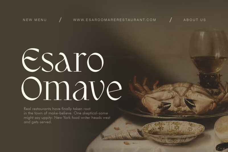 The Venture - Vintage Classic Luxury Serif Font - Free Font