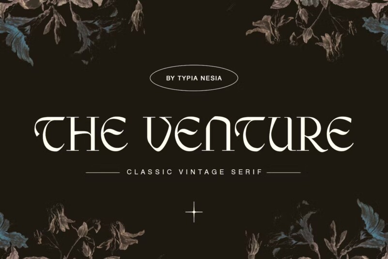 The Venture - Vintage Classic Luxury Serif Font - Free Font