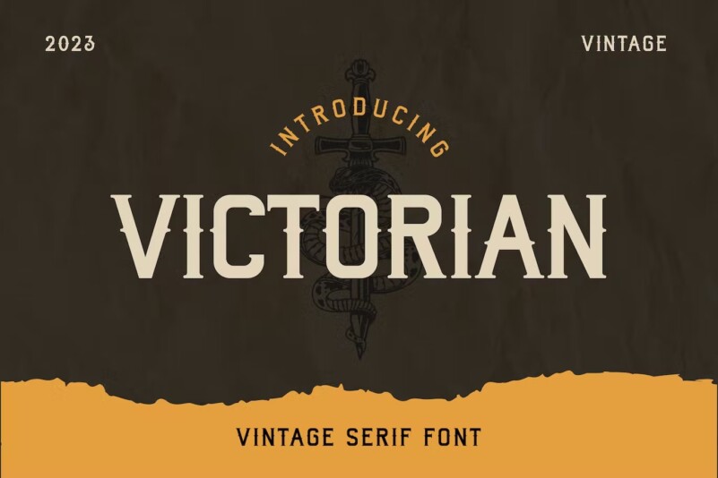 Victorian Vintage Serif Font - Free Font