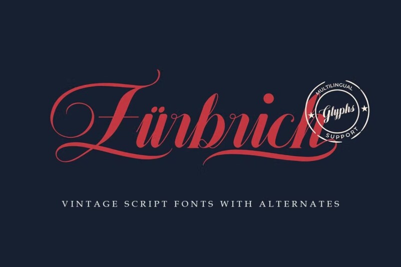 Zürbrich Decorative Script - Free Font