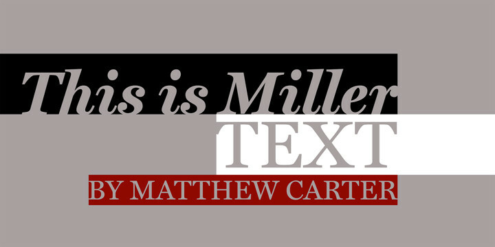 Miller Text Font Family - Free Font