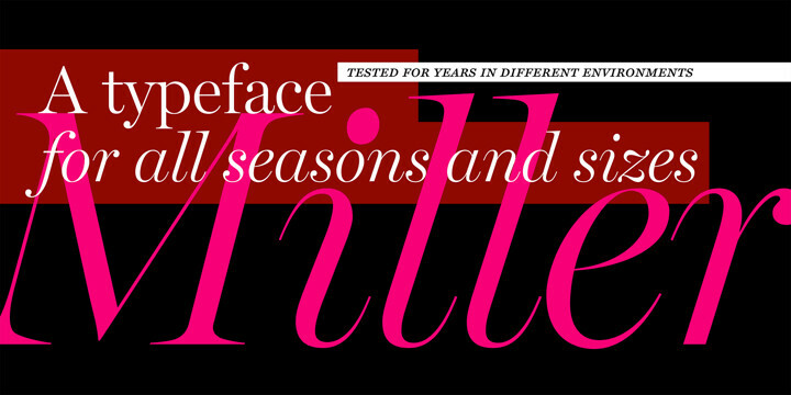 Miller Text Font Family - Free Font