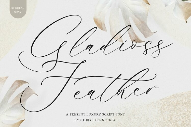 Gladioss Feather – Luxury Script Font - Free Font