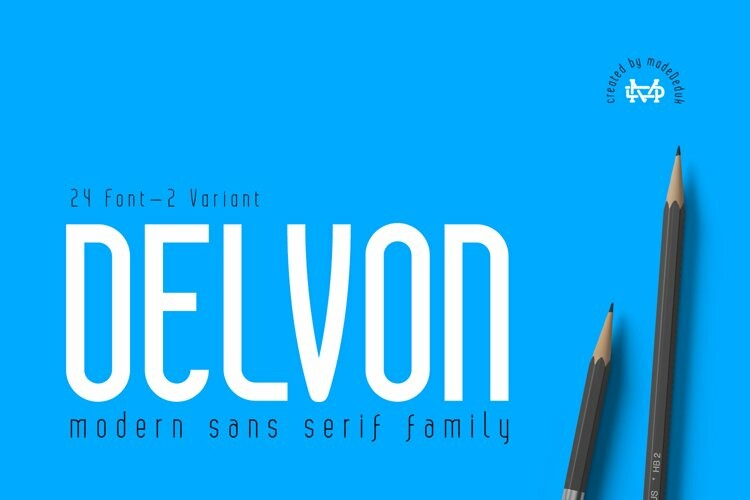 Delvon - Sans Font - Free Font
