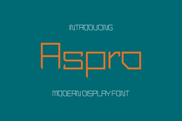 Aspro Font - Free Font