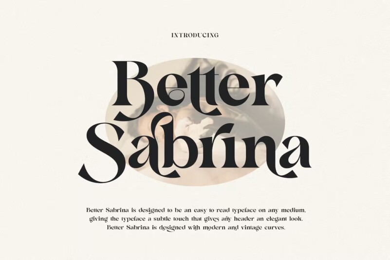 Better Sabrina Modern Serif - Free Font