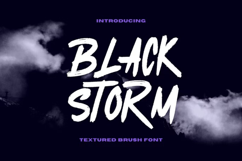 Black Storm - Free Font