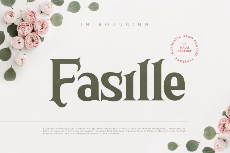Fasille - Elegant Decorative Typeface - Free Font