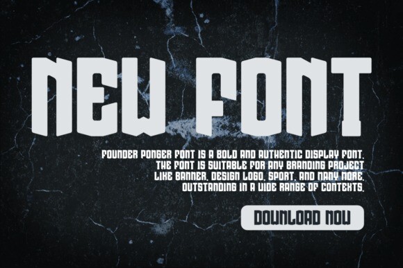 Founder Ponger Font - Free Font