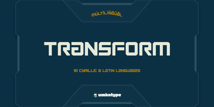 Transform Font - Free Font