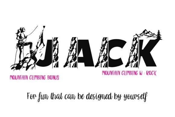 Mountain Climbing W Font - Free Font