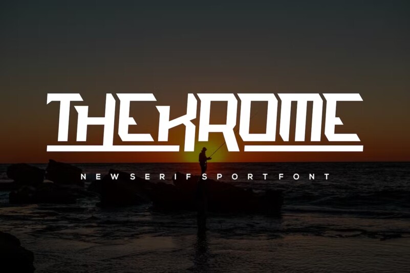 Thekrome - Modern Sport Font - Free Font