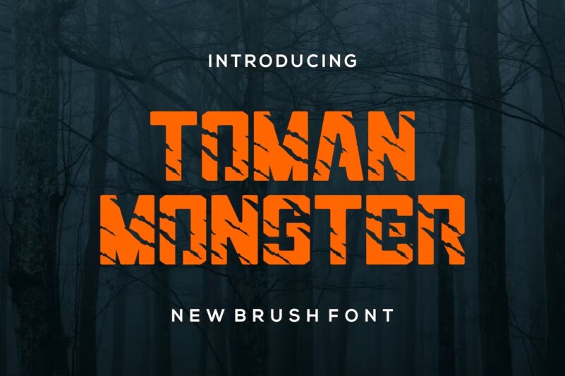 Toman Monster Fonts - Free Font