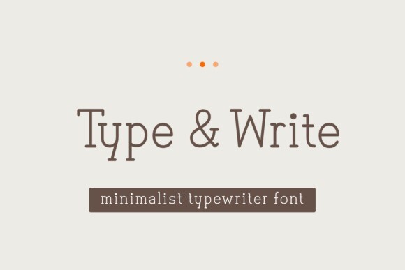 Type & Write Font - Free Font